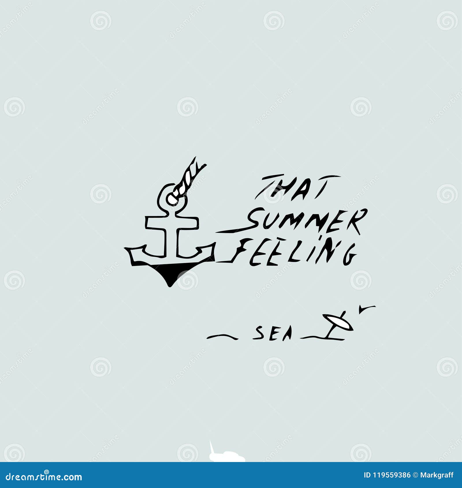 That Summer Feeling, Vector Illustration Stock Vector - Illustration of ...