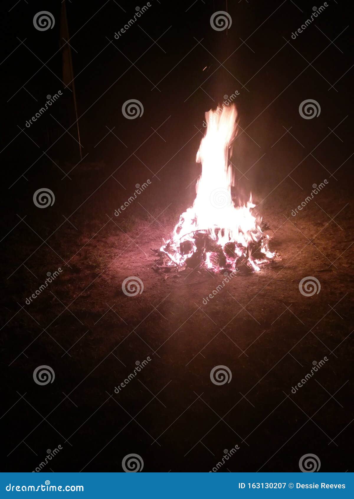 Summer Fire stock image. Image of summer, fire, nighttime - 163130207