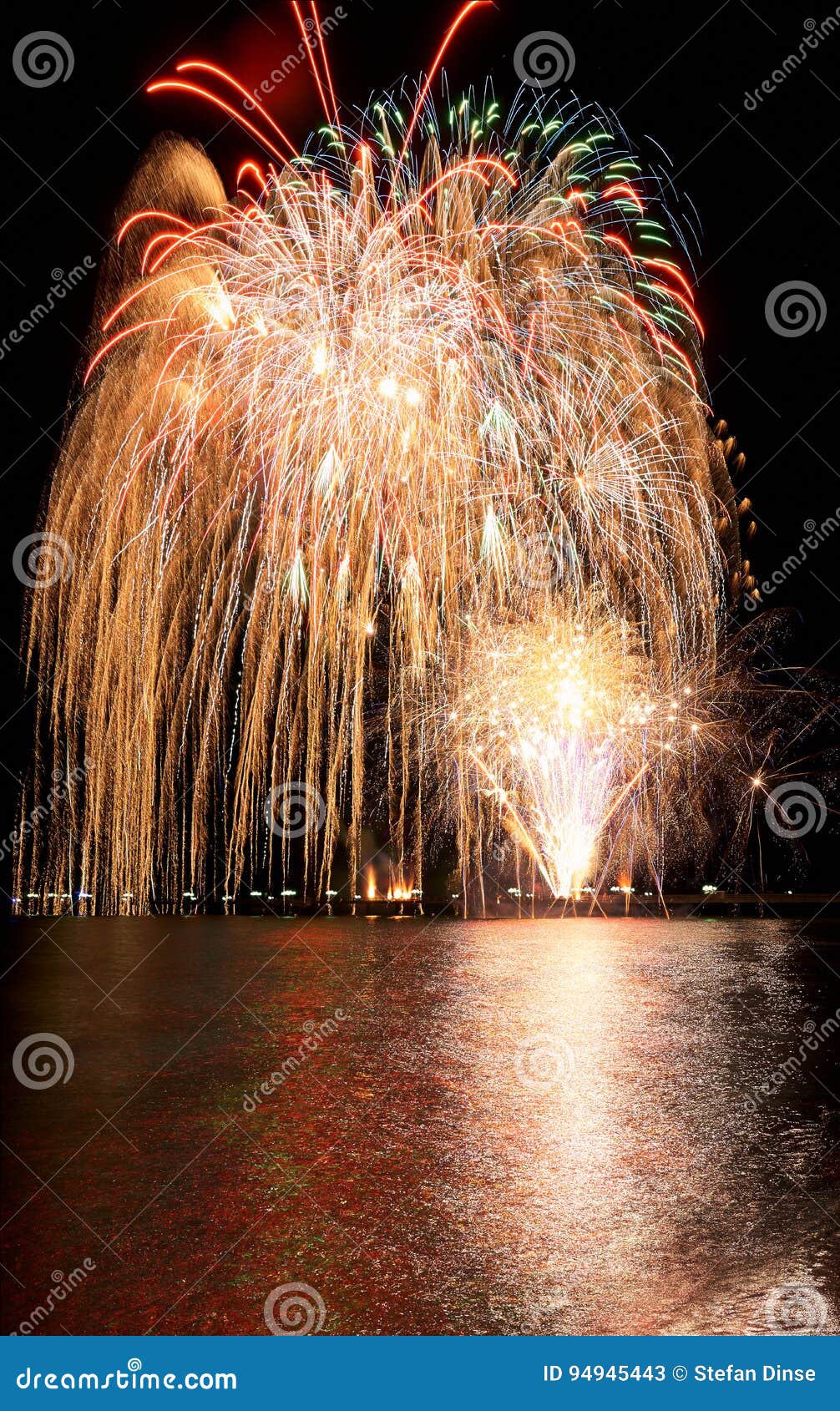Summer fireworks stock image. Image of green, countdown - 94945443