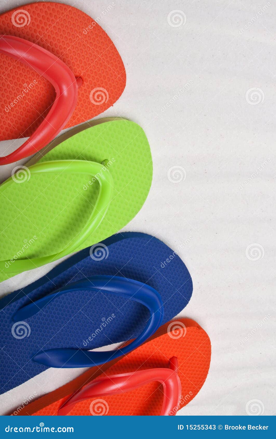 Summer Flip Flop Sandals stock image. Image of sand, flop - 15255343