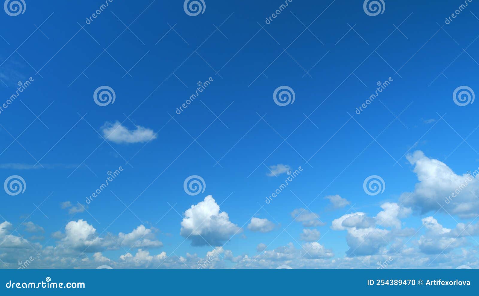 Summer Fluffy Rolling Clouds, Windy Weather in Daytime. Time Lapse ...