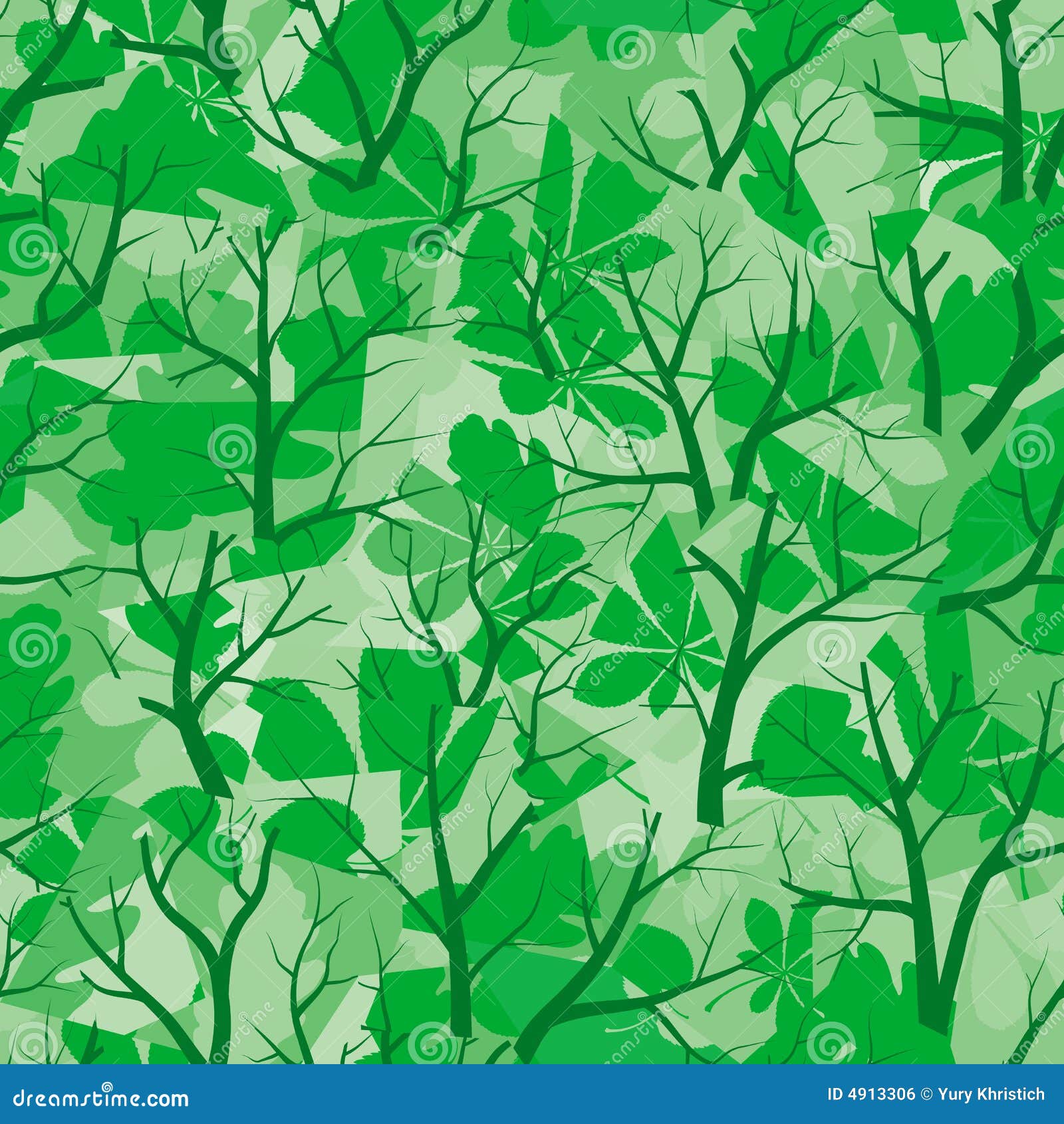 Summer Forest (seamless Vector Wallpaper) Stock Vector - Illustration ...