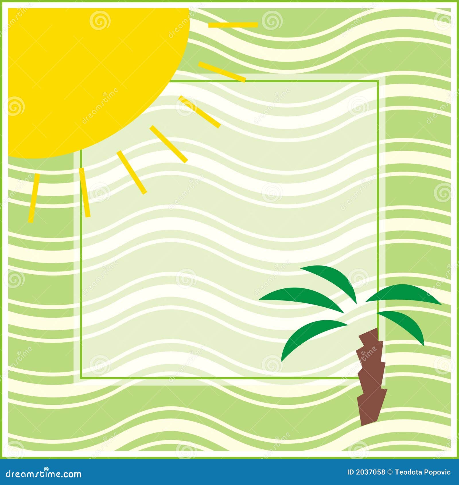 Summer frame stock illustration. Illustration of tree - 2037058