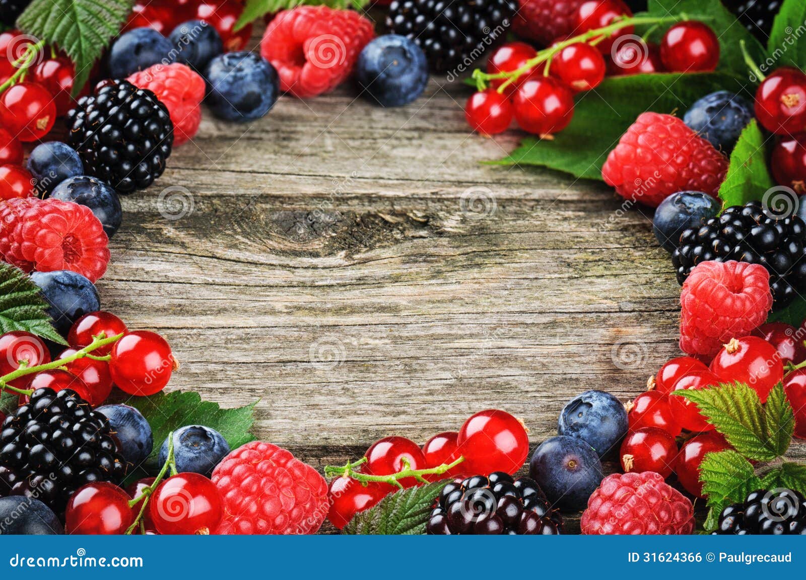 Summer Frame with Fresh Colorful Berries Stock Photo - Image of fresh ...