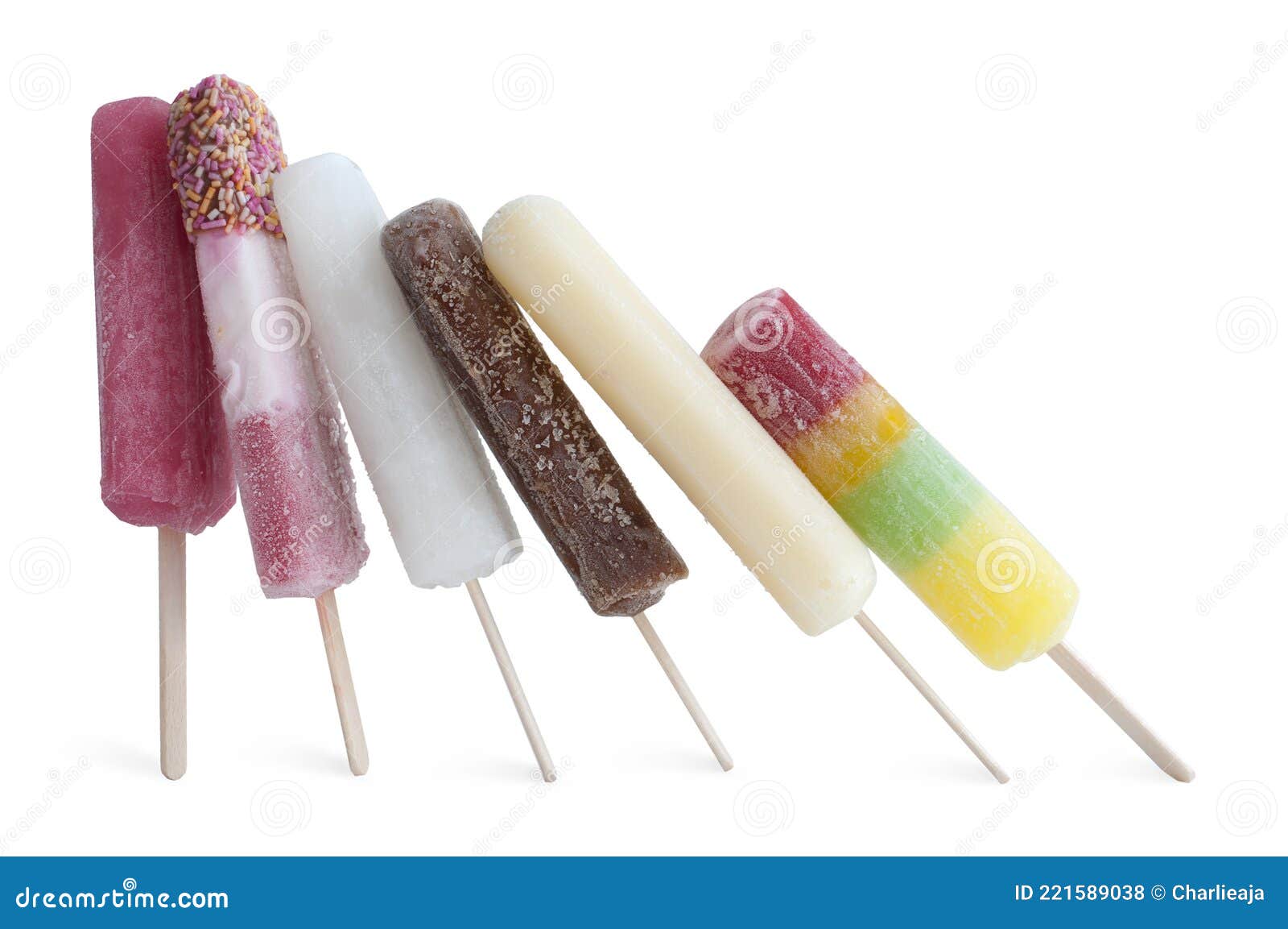 Summer fruit ice lollies stock photo. Image of popsicles - 221589038