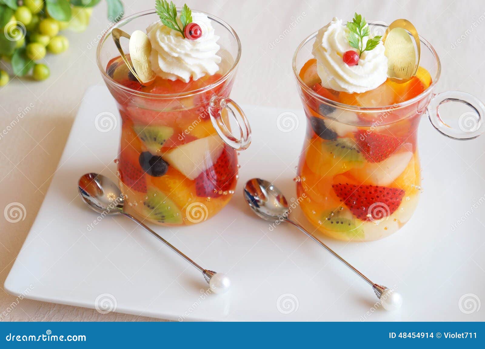 Summer Fruit Jelly stock photo. Image of blueberry, sweet - 48454914