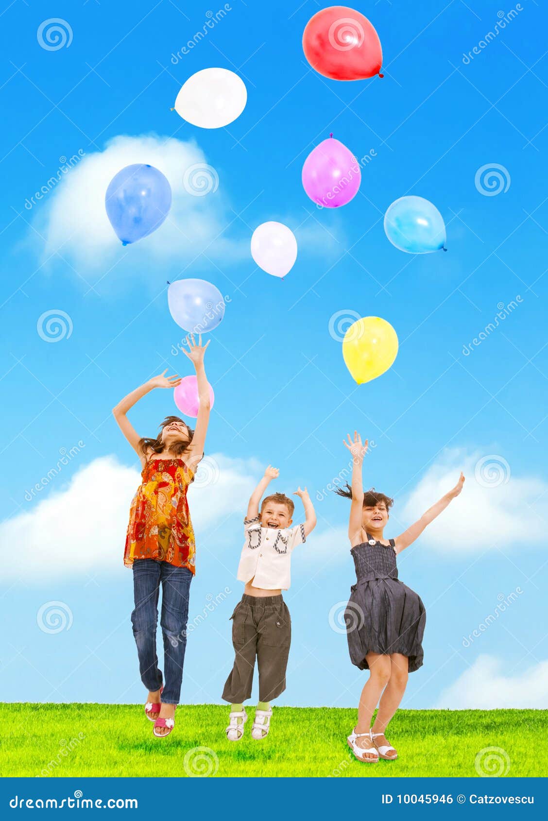 Summer fun stock photo. Image of indoor, clouds, blond - 10045946