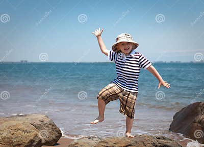 Summer fun stock photo. Image of water, kids, dance, ocean - 10594802