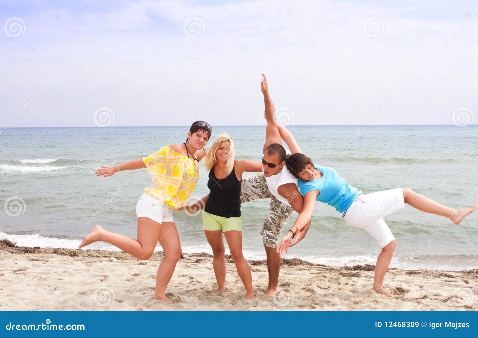 Summer fun stock image. Image of joyful, friends, coast - 12468309