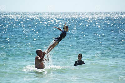 Summer Fun stock photo. Image of fatherhood, beach, bubbles - 2476622