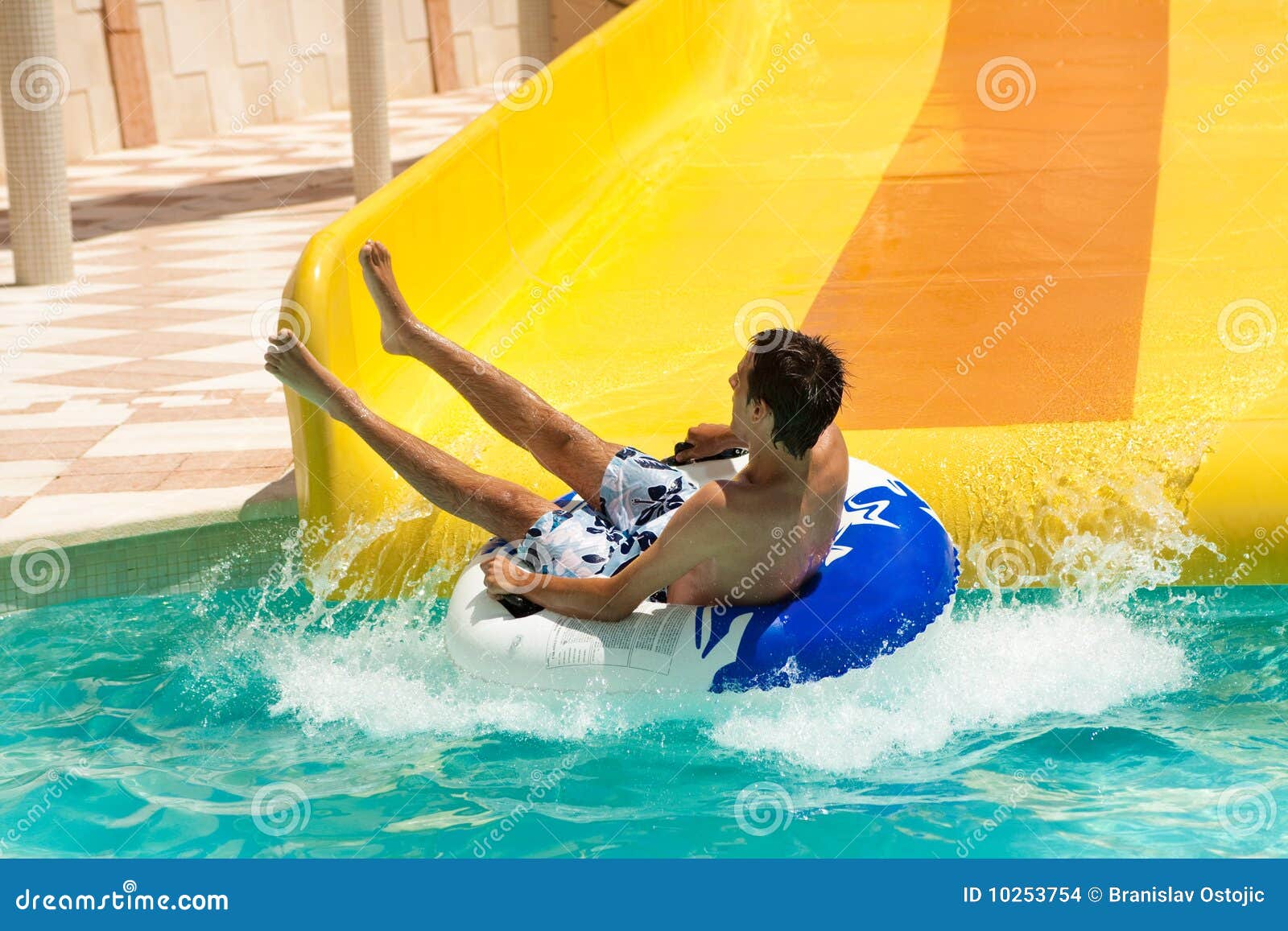 Teen Boy Summer Waterslide Stock Photos - Free & Royalty-Free Stock ...