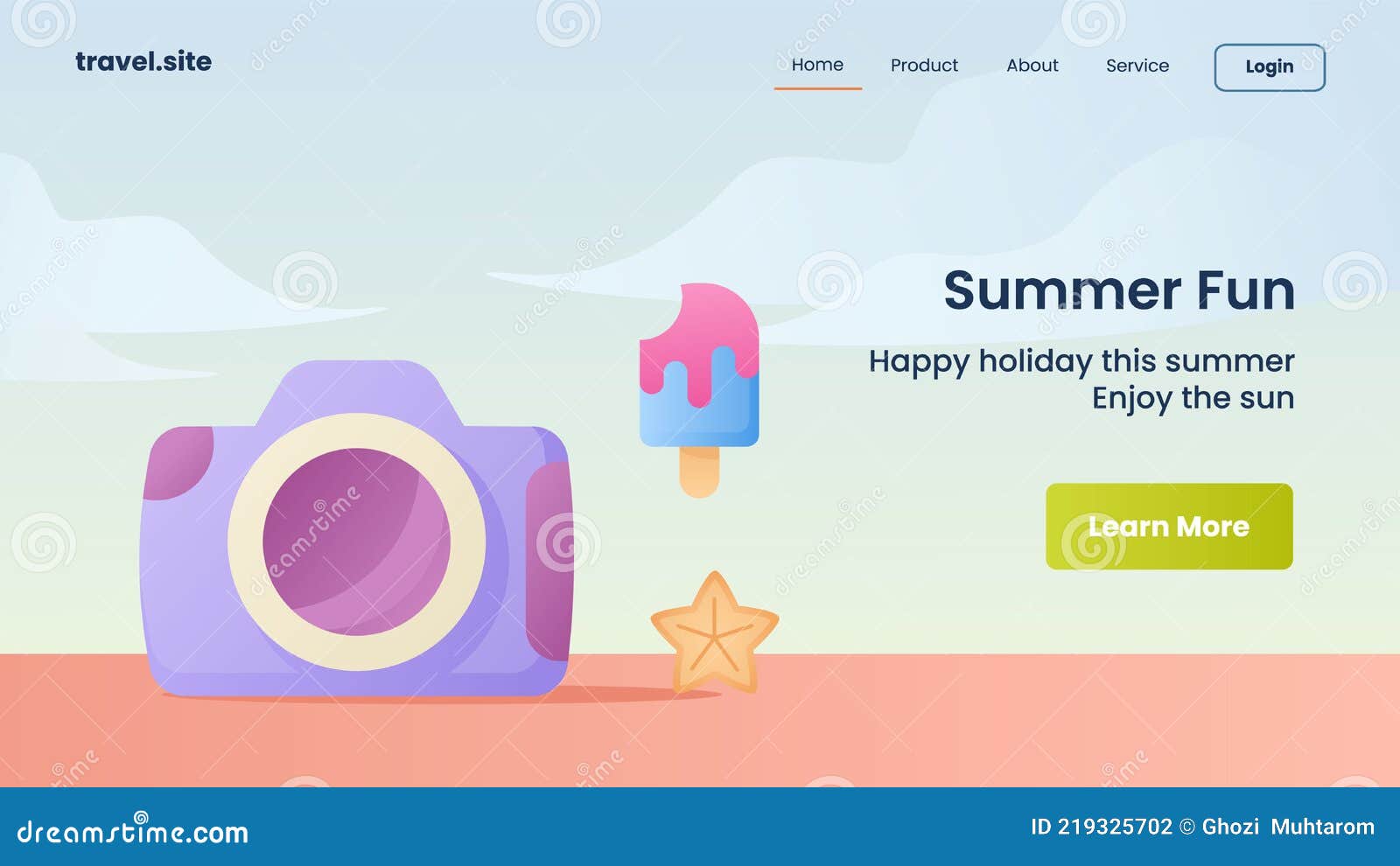 Summer Fun Campaign for Web Website Home Homepage Landingpage Banner ...