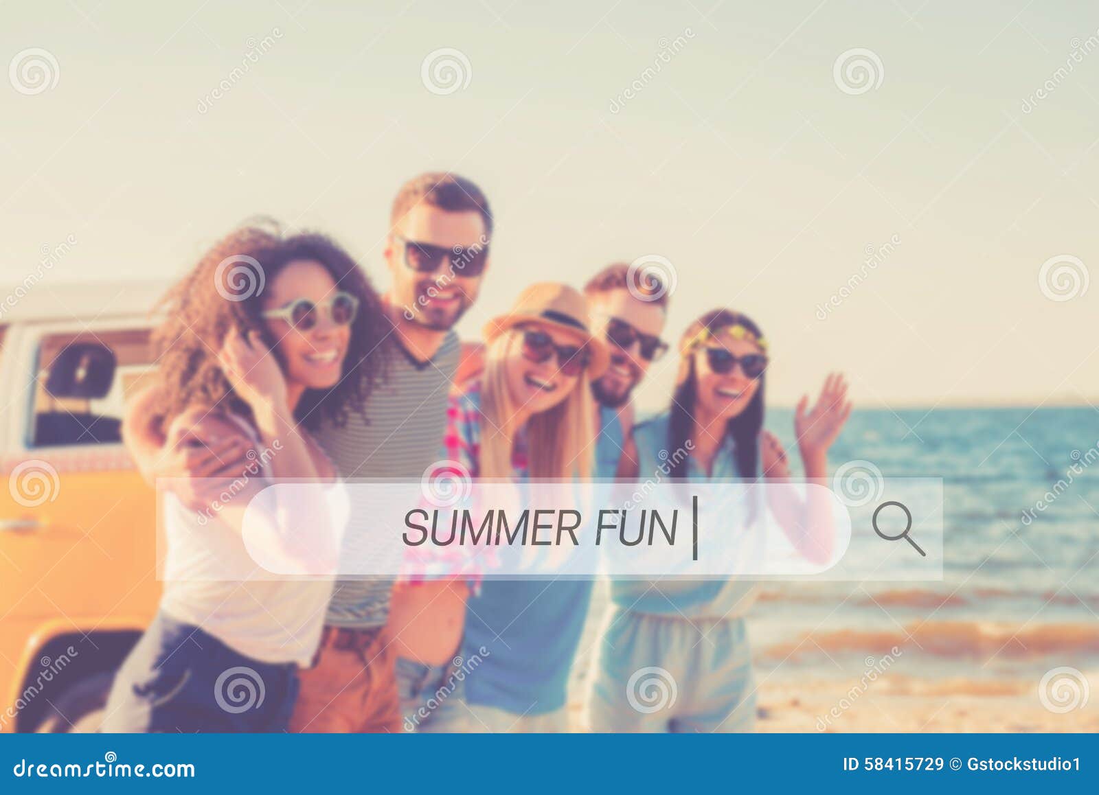 Summer fun. stock image. Image of effect, friendship - 58415729