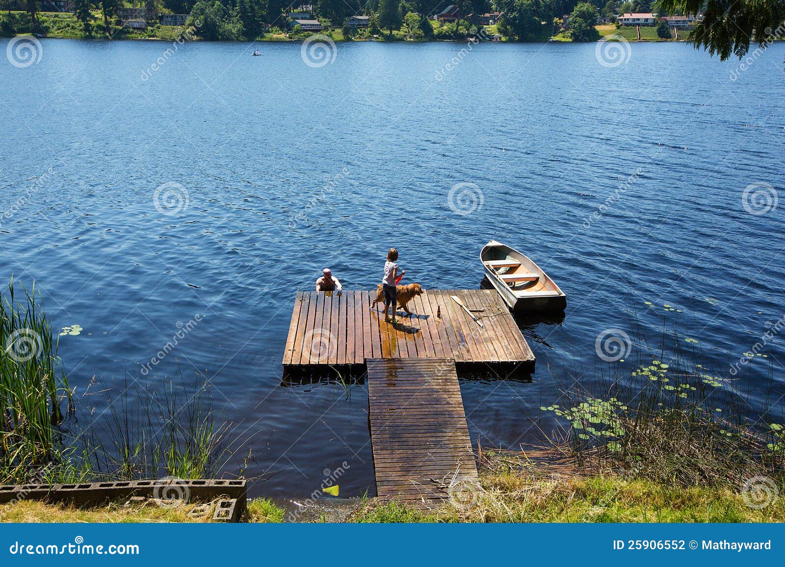 Summer fun on a lake stock photo. Image of blue, activity - 25906552