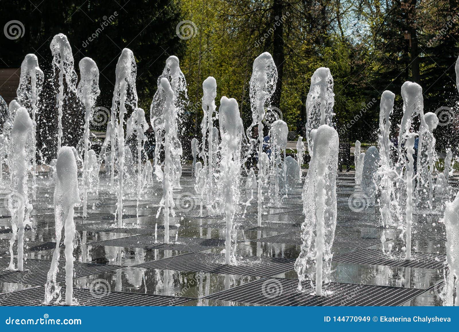 Summer fun in a park stock image. Image of wall, textured - 144770949