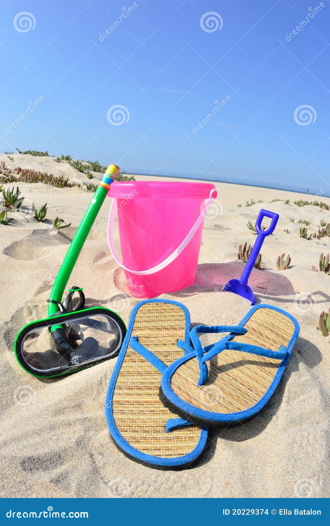 Summer Fun in the Sun stock photo. Image of slippers - 20229374