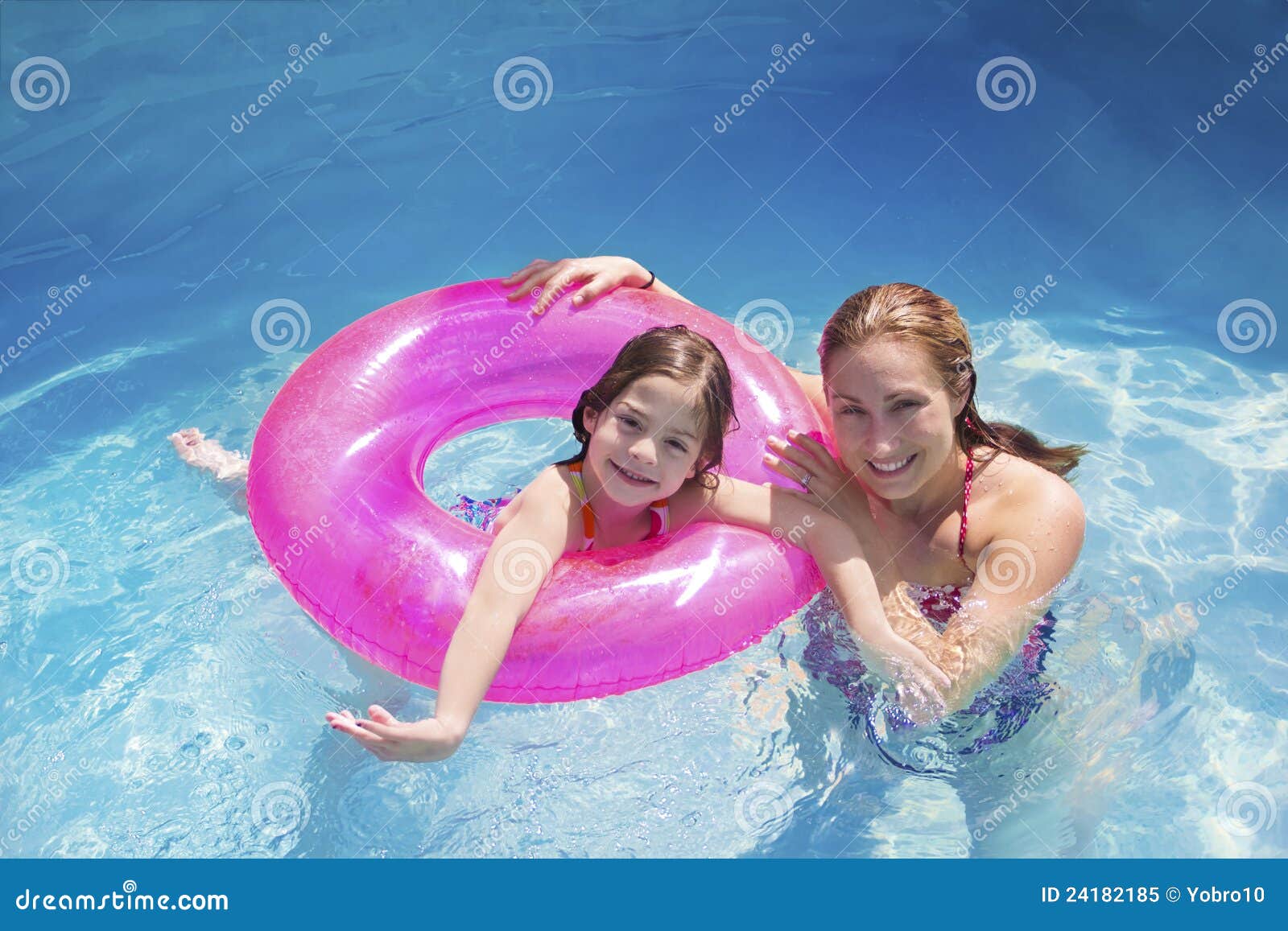 Summer Fun in the Swimming Pool Stock Image - Image of water ...