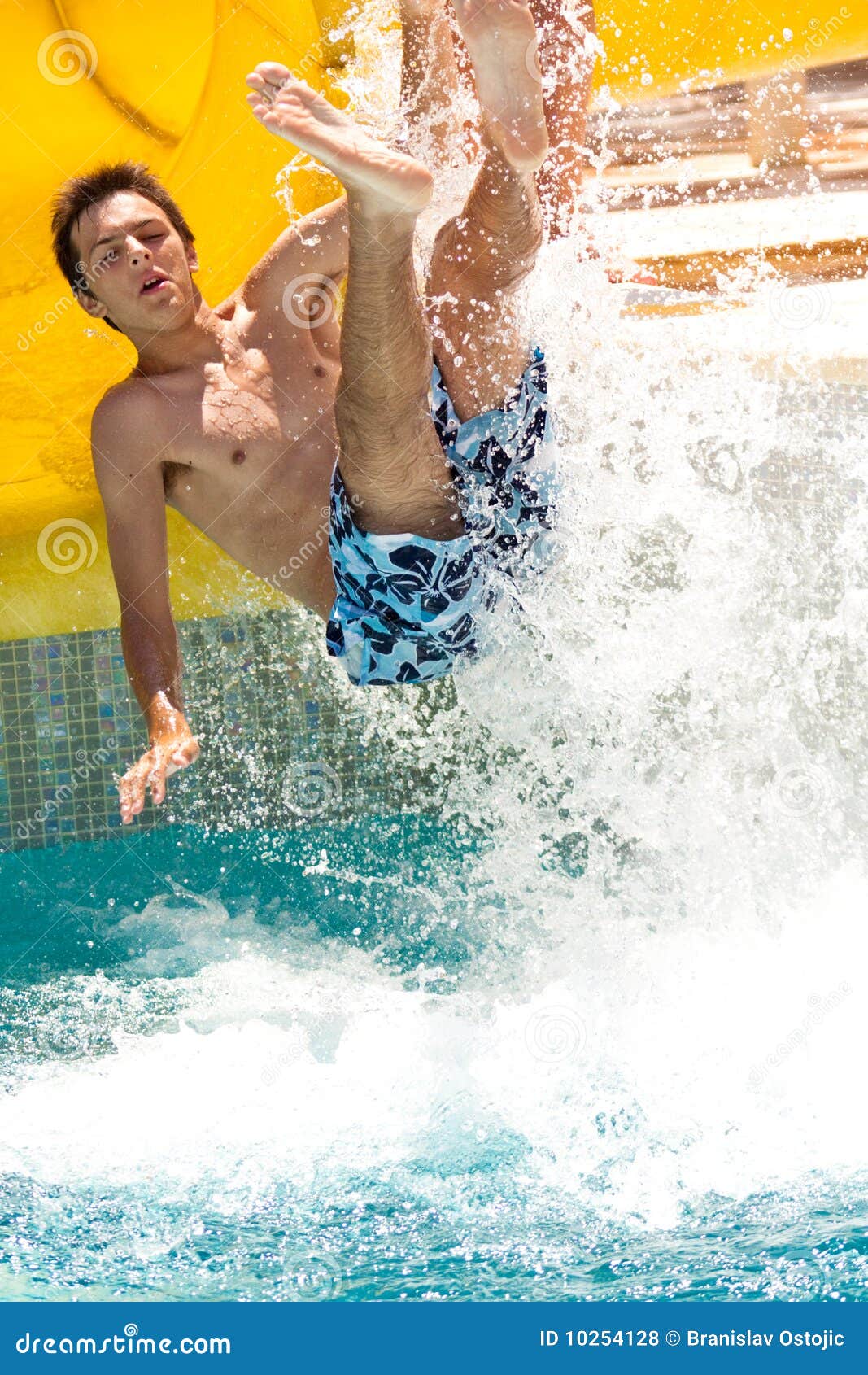 Summer fun in waterpark stock photo. Image of happy, motion - 10254128