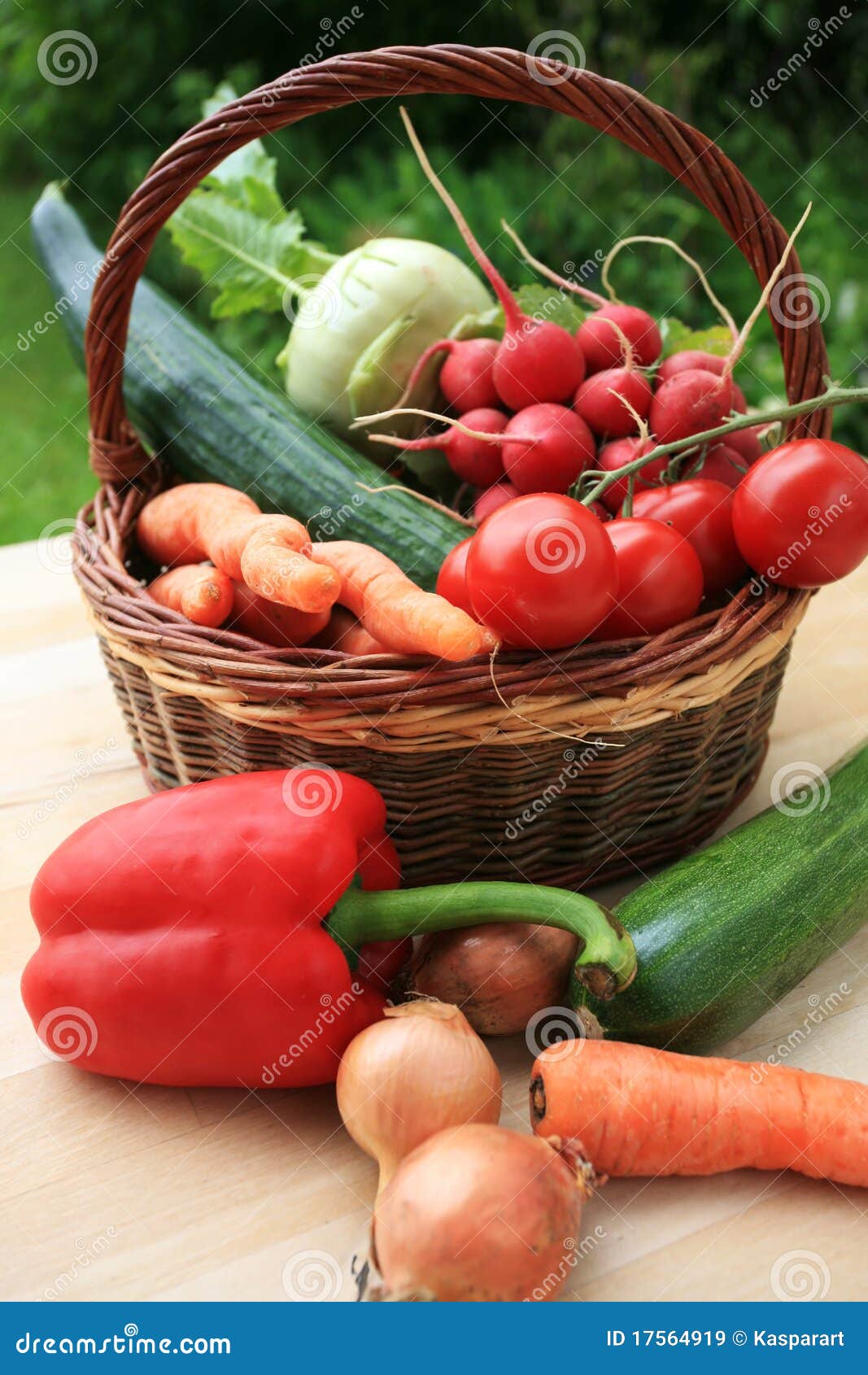 Summer garden harvest stock image. Image of leaf, wooden - 17564919