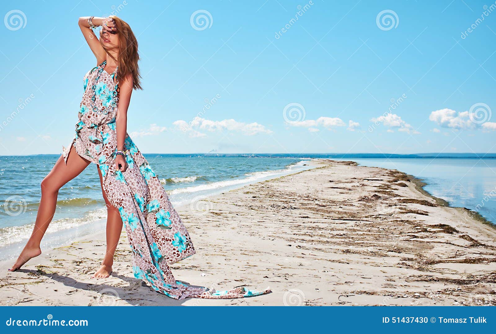 Summer girl stock photo. Image of portrait, beauty, seaside - 51437430