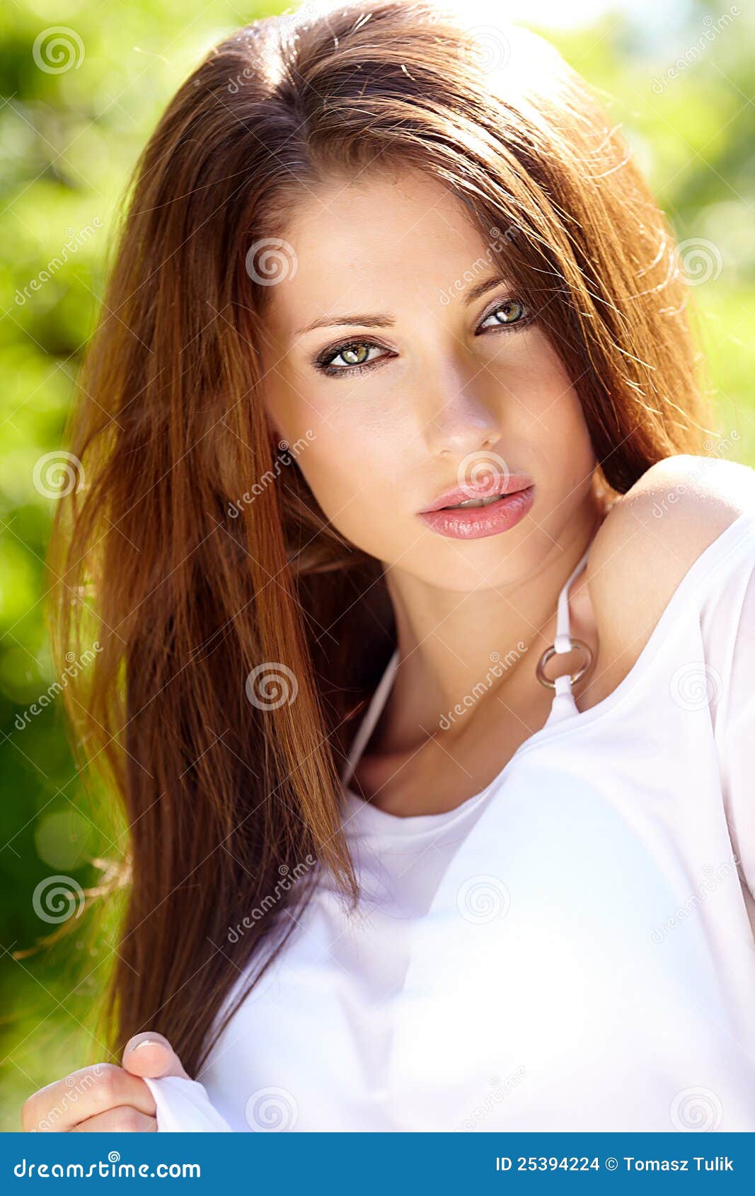 Summer girl portrait stock photo. Image of adult, nature - 25394224