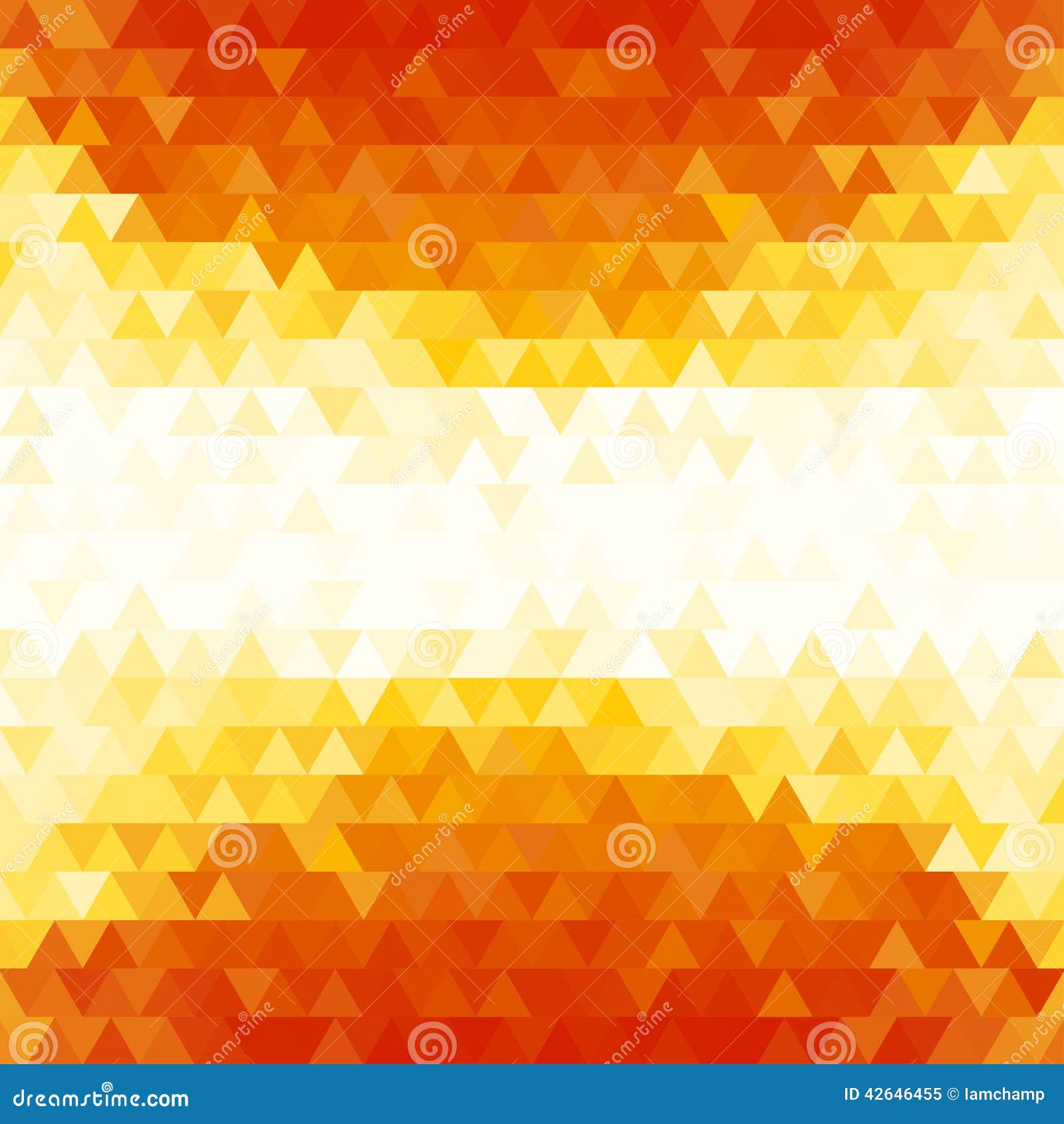 Summer Gradient Orange Triangle Pattern Background Stock Illustration ...