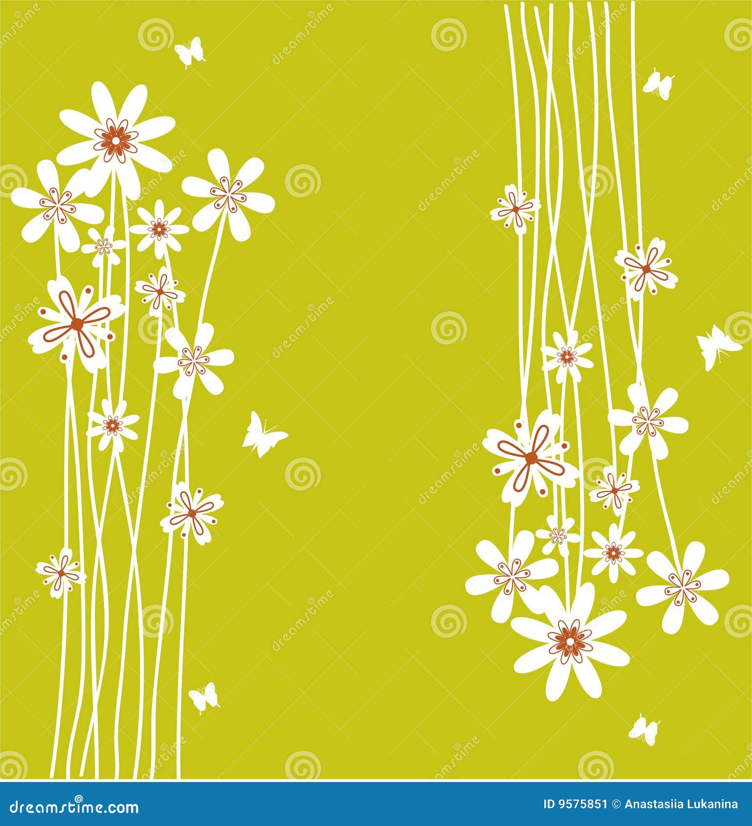Summer green back stock vector. Illustration of plant - 9575851
