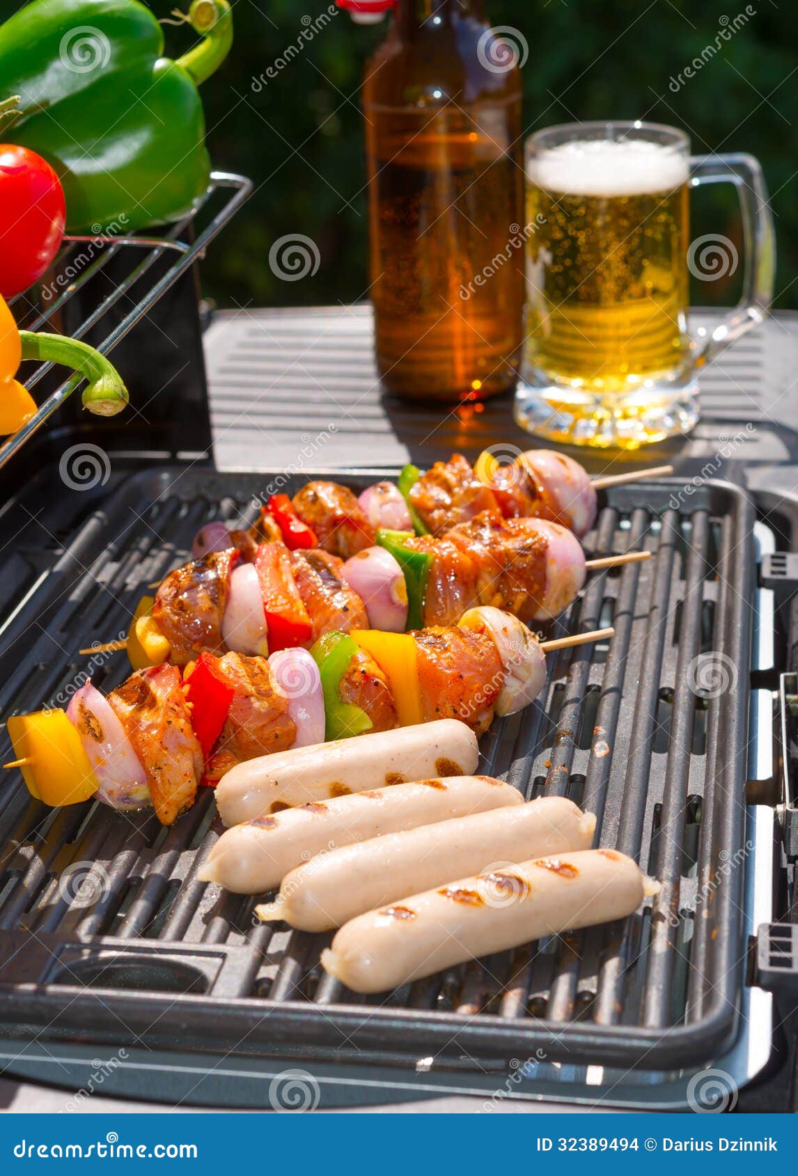 Summer grill party stock photo. Image of pepper, pork - 32389494