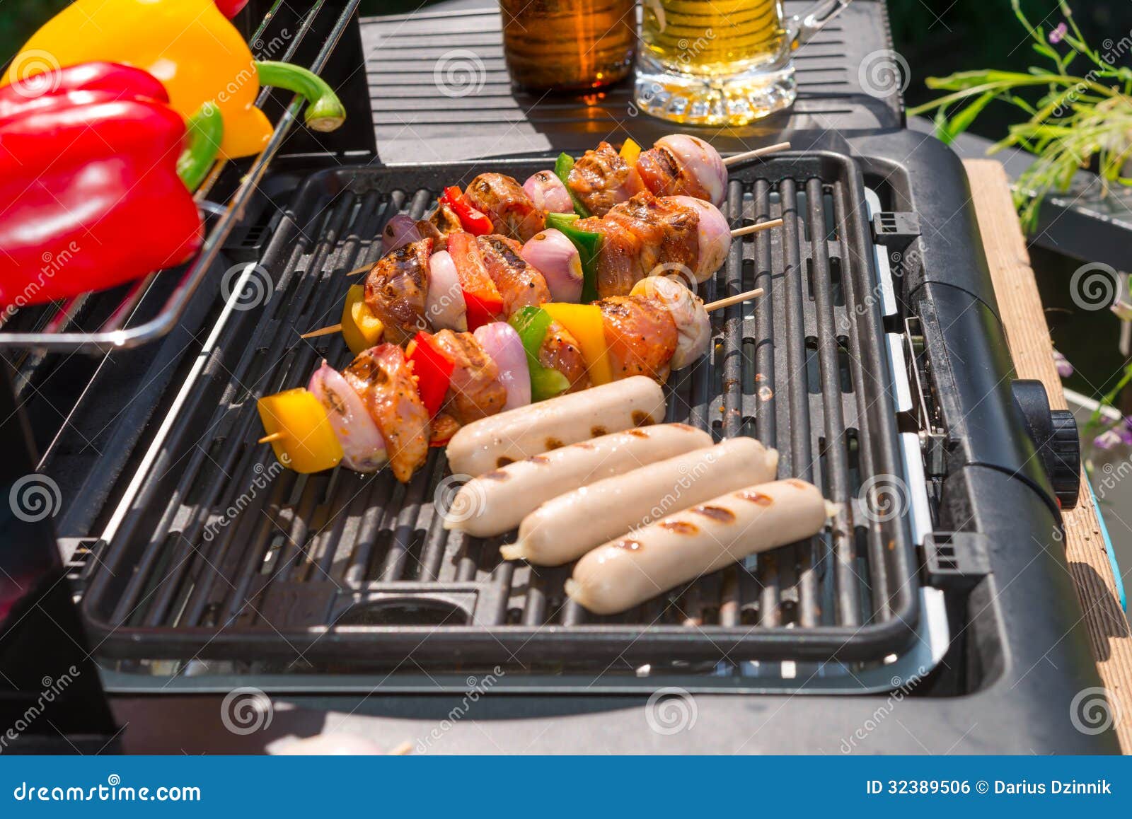 Summer grill party stock photo. Image of flame, outdoors - 32389506