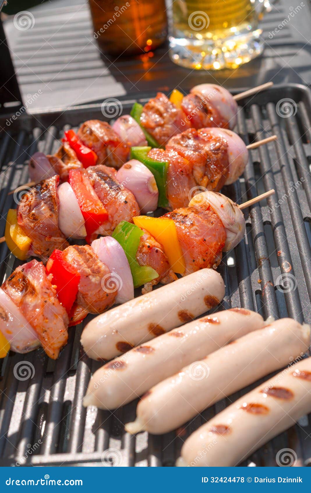 Summer grill party stock photo. Image of mushroom, barbecue - 32424478