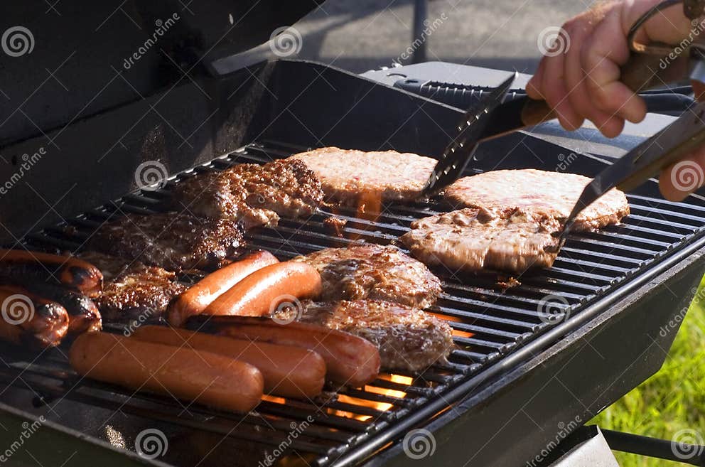 Summer Grilling stock image. Image of buns, hamburgers - 871611
