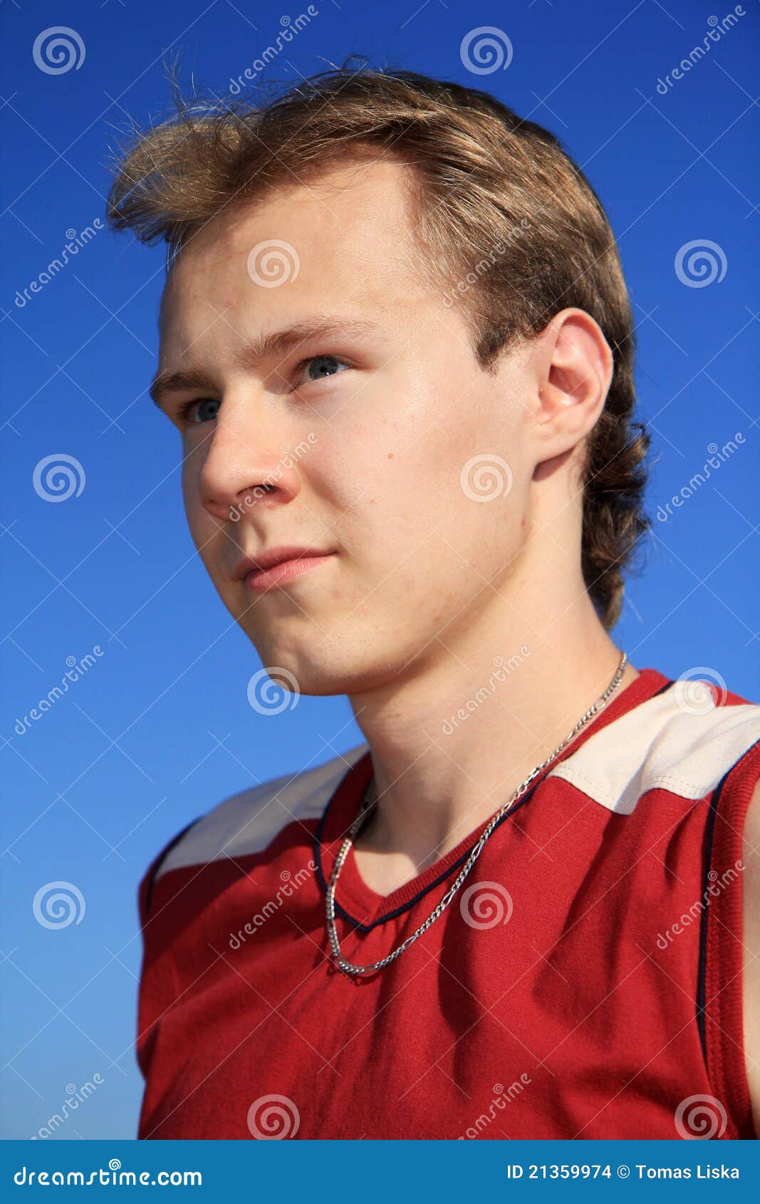 Summer guy portrait stock photo. Image of eyes, head - 21359974