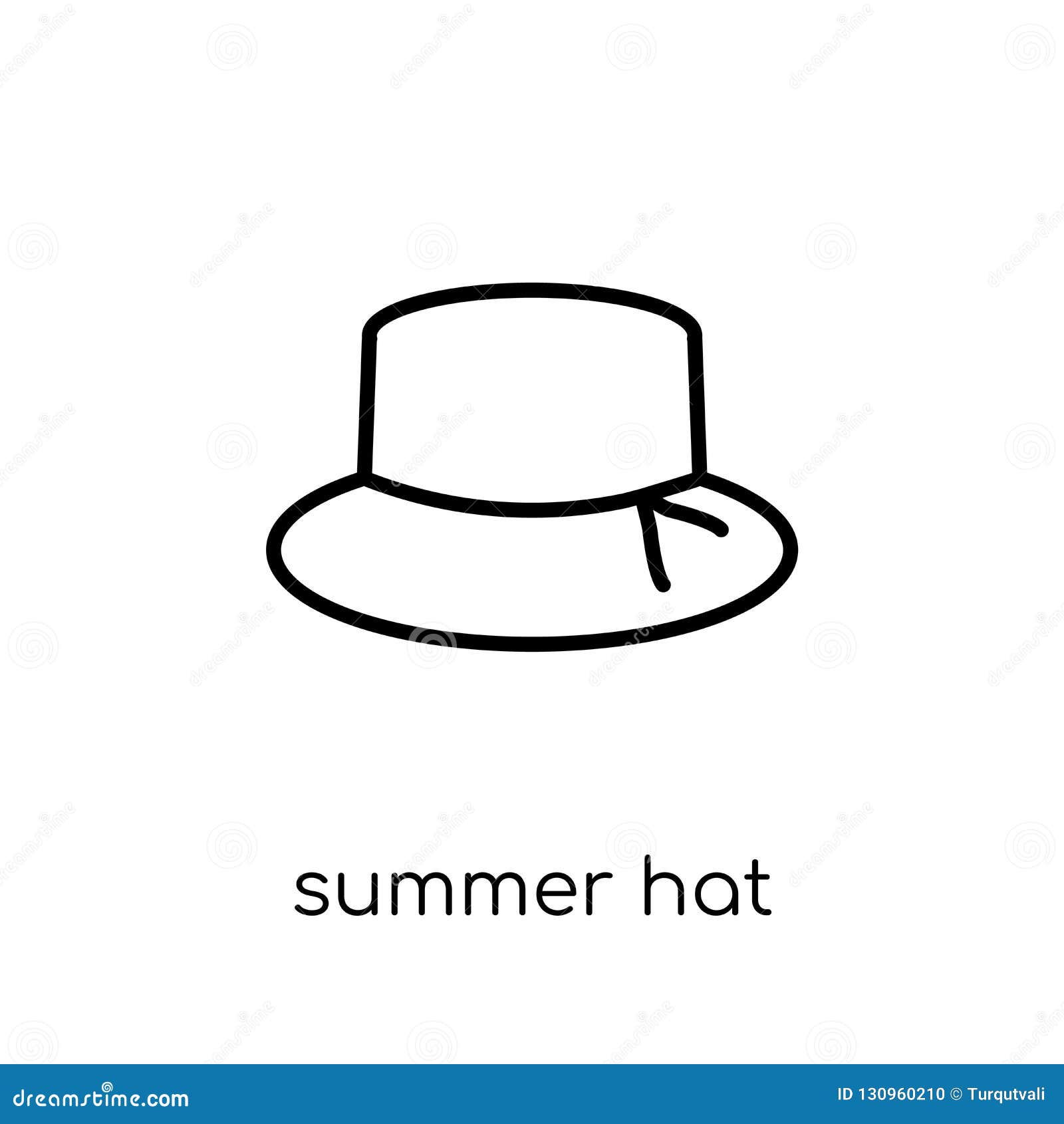 Summer Hat Icon from Summer Collection. Stock Vector - Illustration of ...