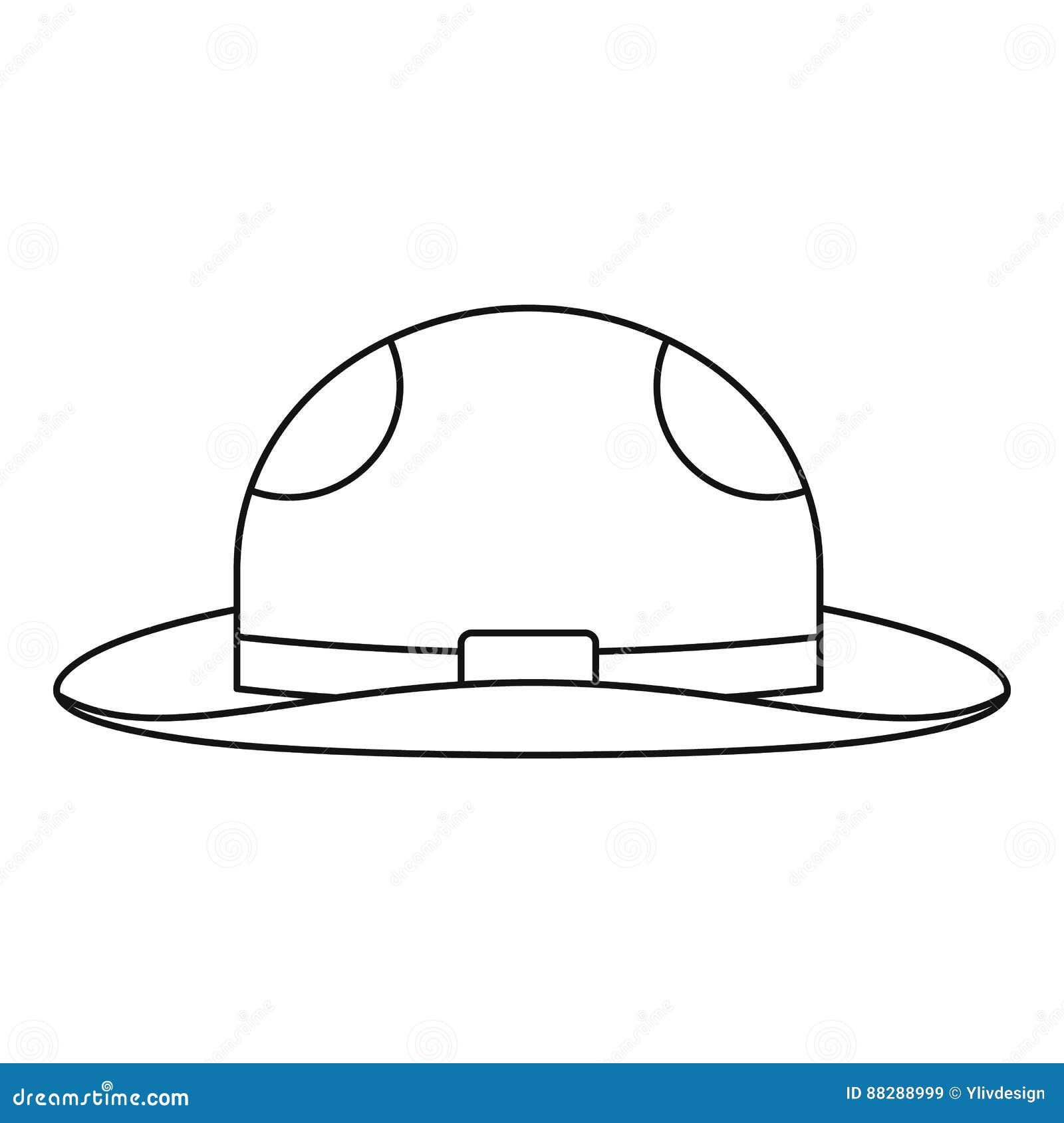 Summer Hat Icon, Outline Style Stock Vector - Illustration of ...