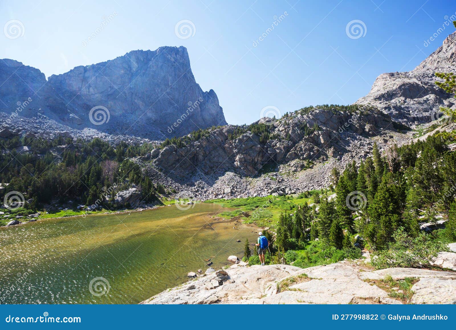 Summer hike stock photo. Image of backpack, adventure - 277998822