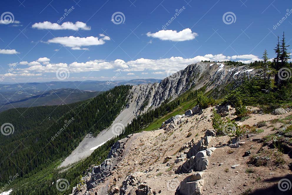 Summer hiking view stock image. Image of high, clear - 13476347