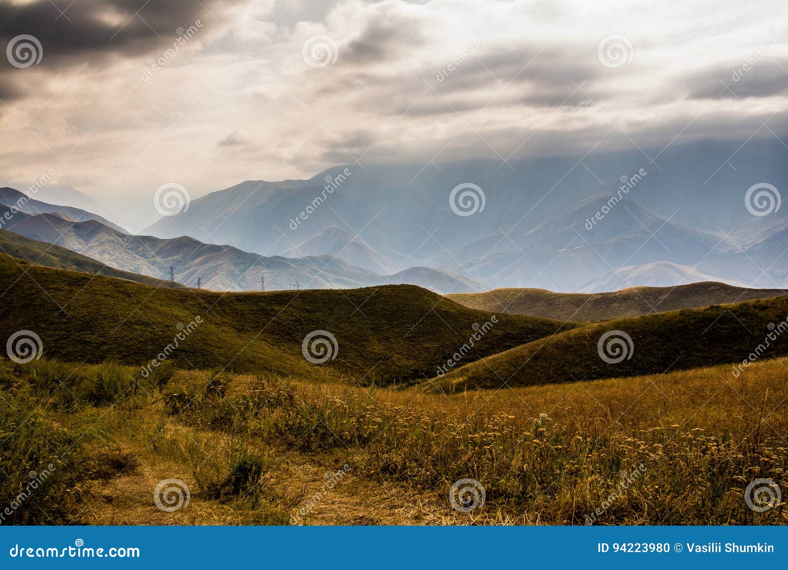 Summer Hills in Chui Valley Stock Photo - Image of hills, evening: 94223980