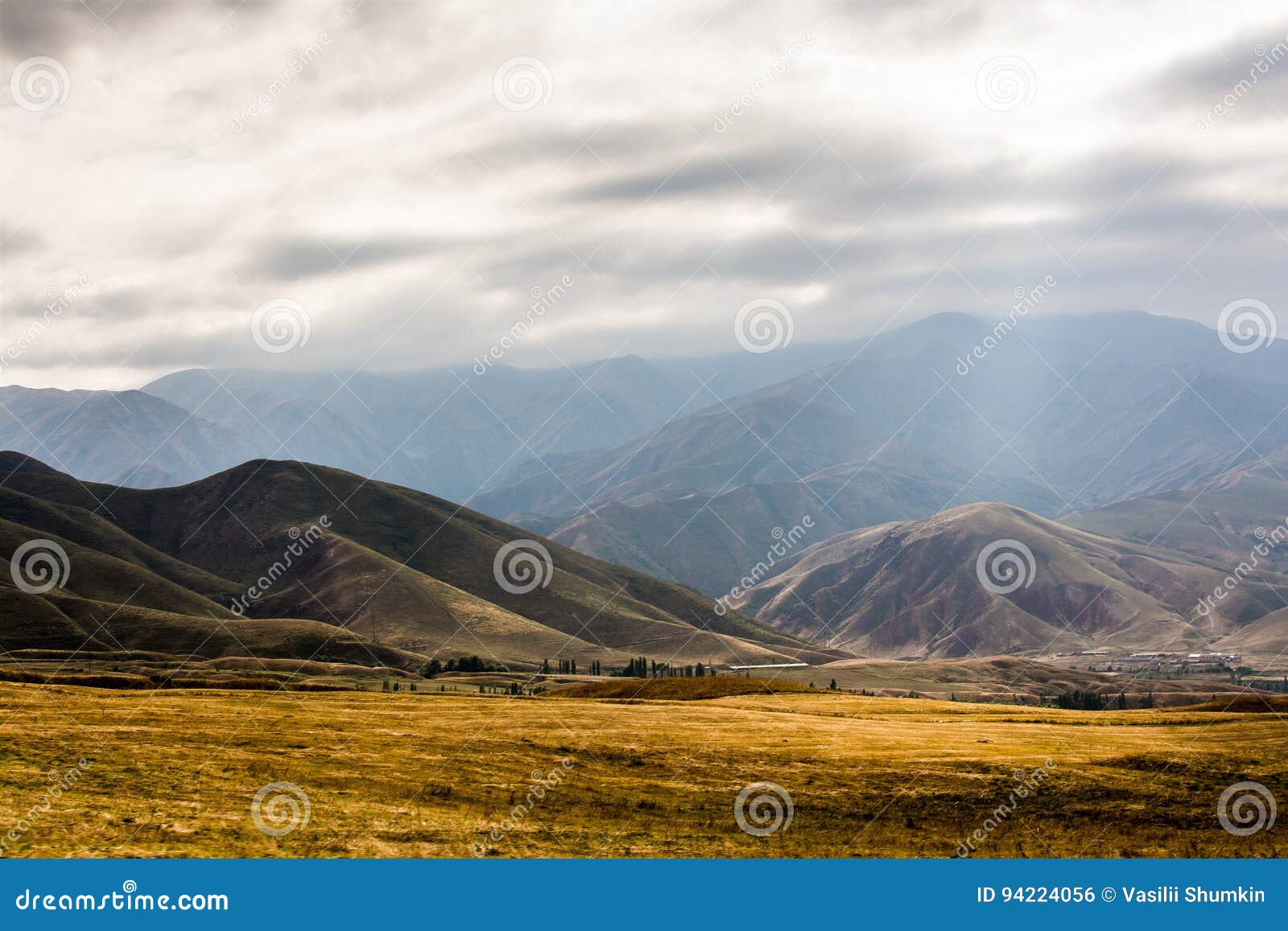 Summer Hills in Chui Valley Stock Photo - Image of clouds, weather ...
