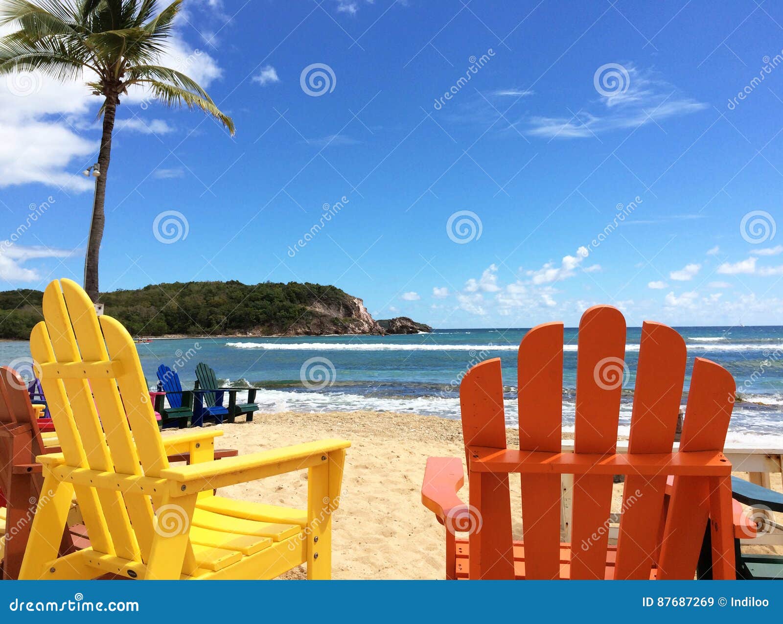 Summer Holiday Beach Chairs Stock Image - Image of holidays, calm: 87687269