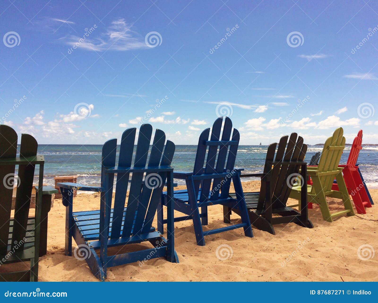 Summer Holiday Beach Chairs Stock Image - Image of beach, chairs: 87687271