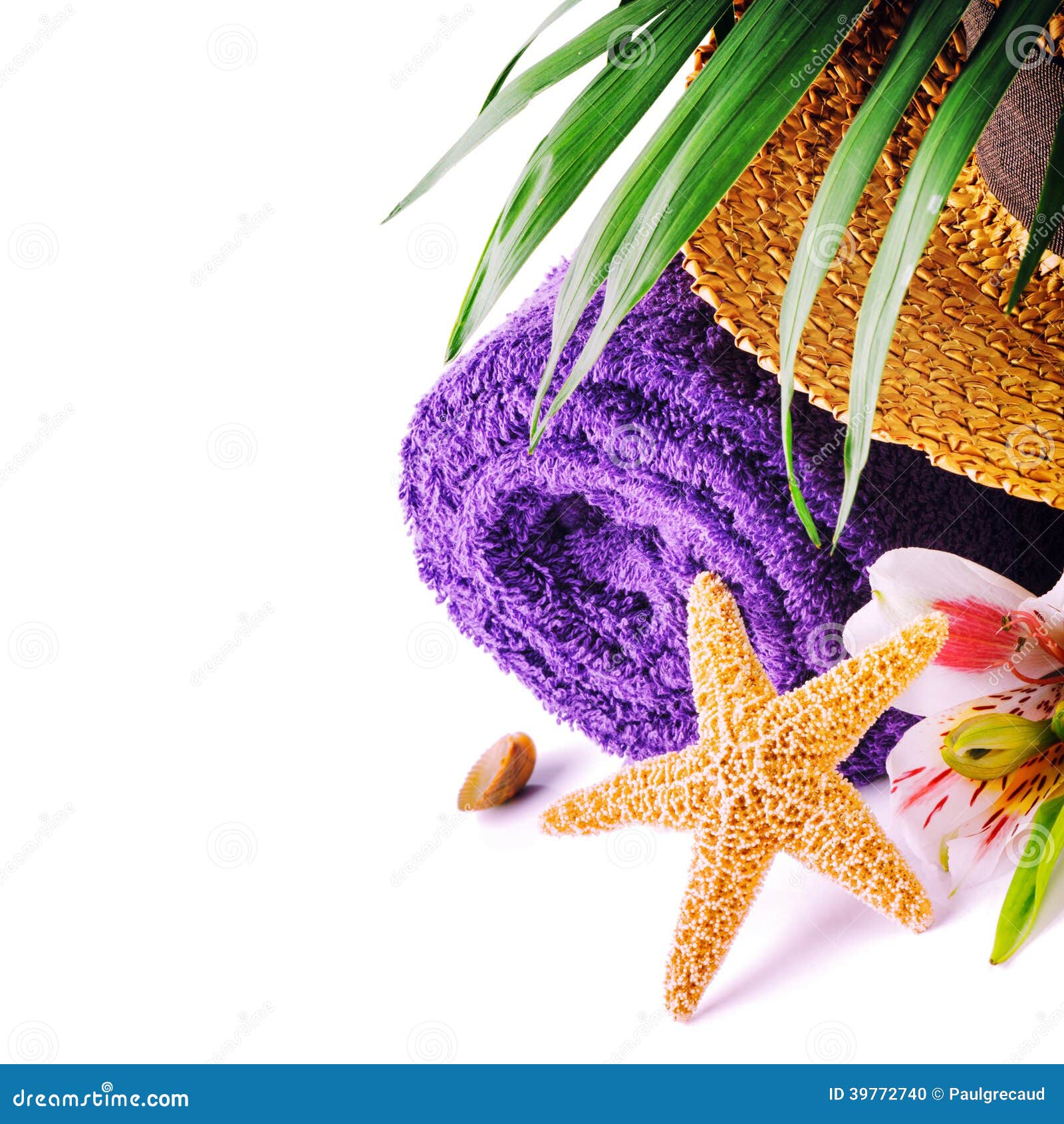 Summer holiday setting stock photo. Image of items, frame - 39772740