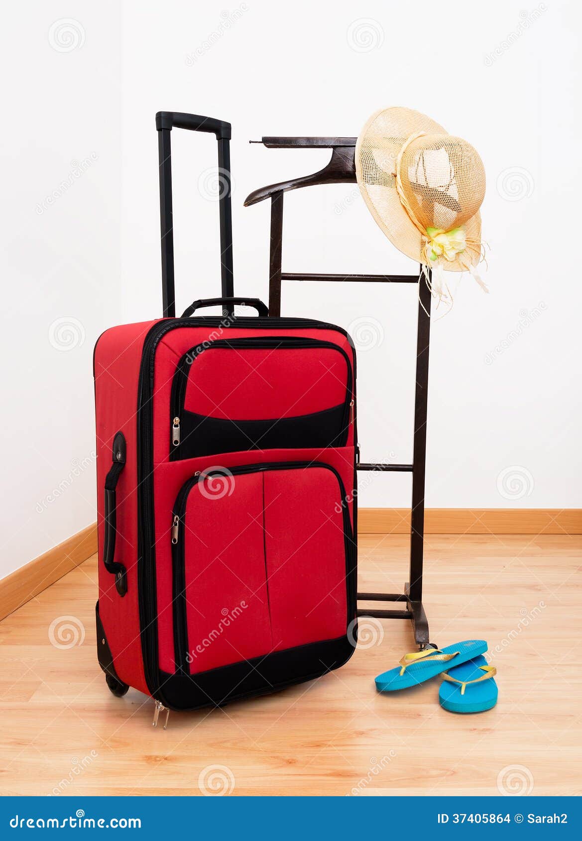 Summer Holiday, Vacation Objects - Suitcase, Sunha Stock Photo - Image ...