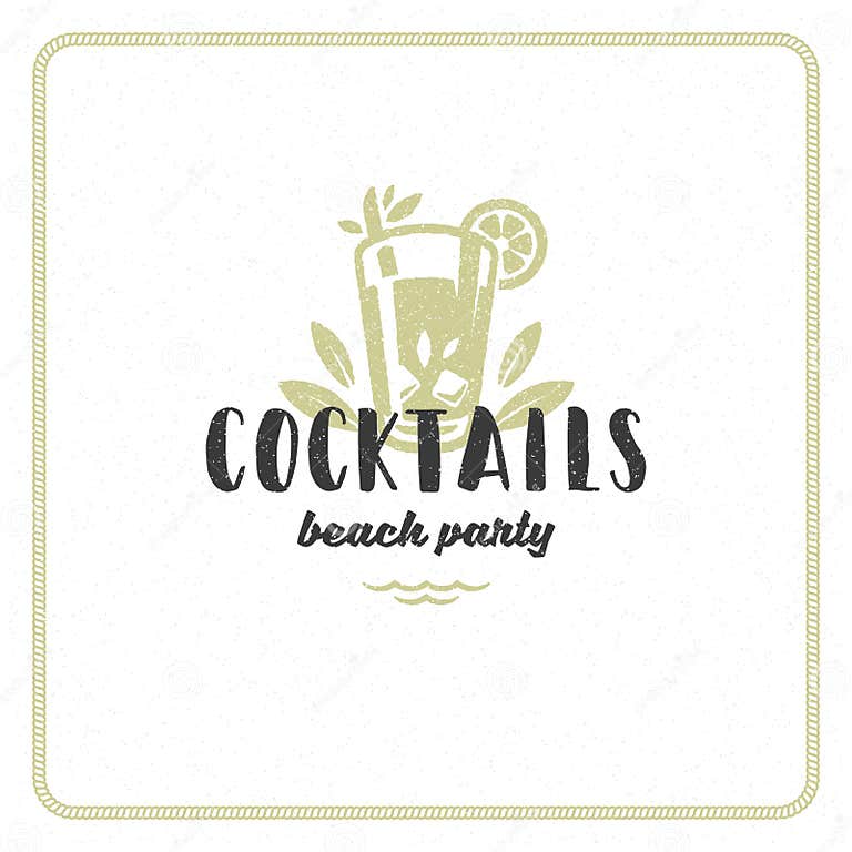 Summer Holidays Beach Party Typography Design For Poster Stock Vector
