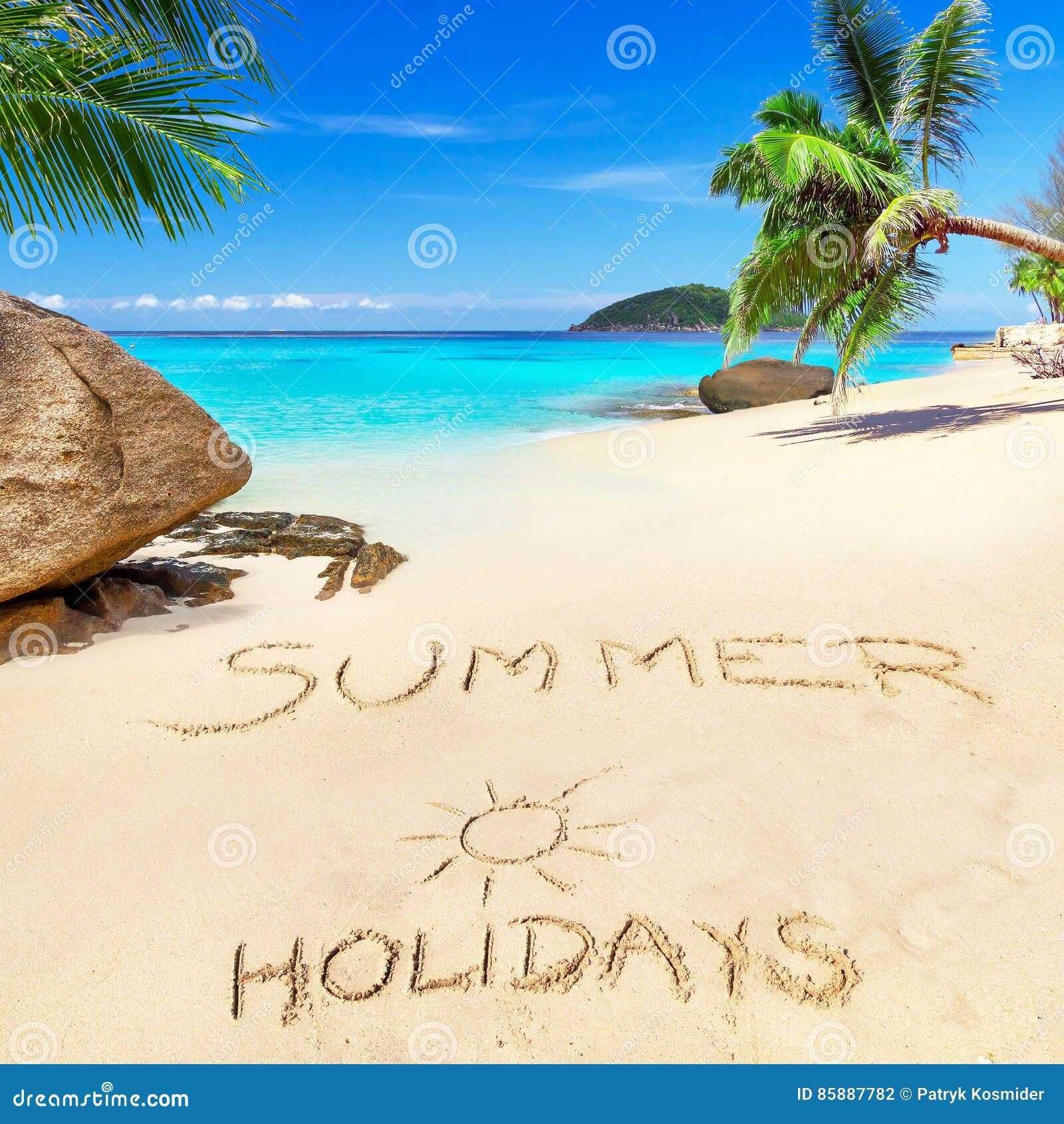 Summer Holidays on the Beach Stock Photo - Image of sandy, nature: 85887782