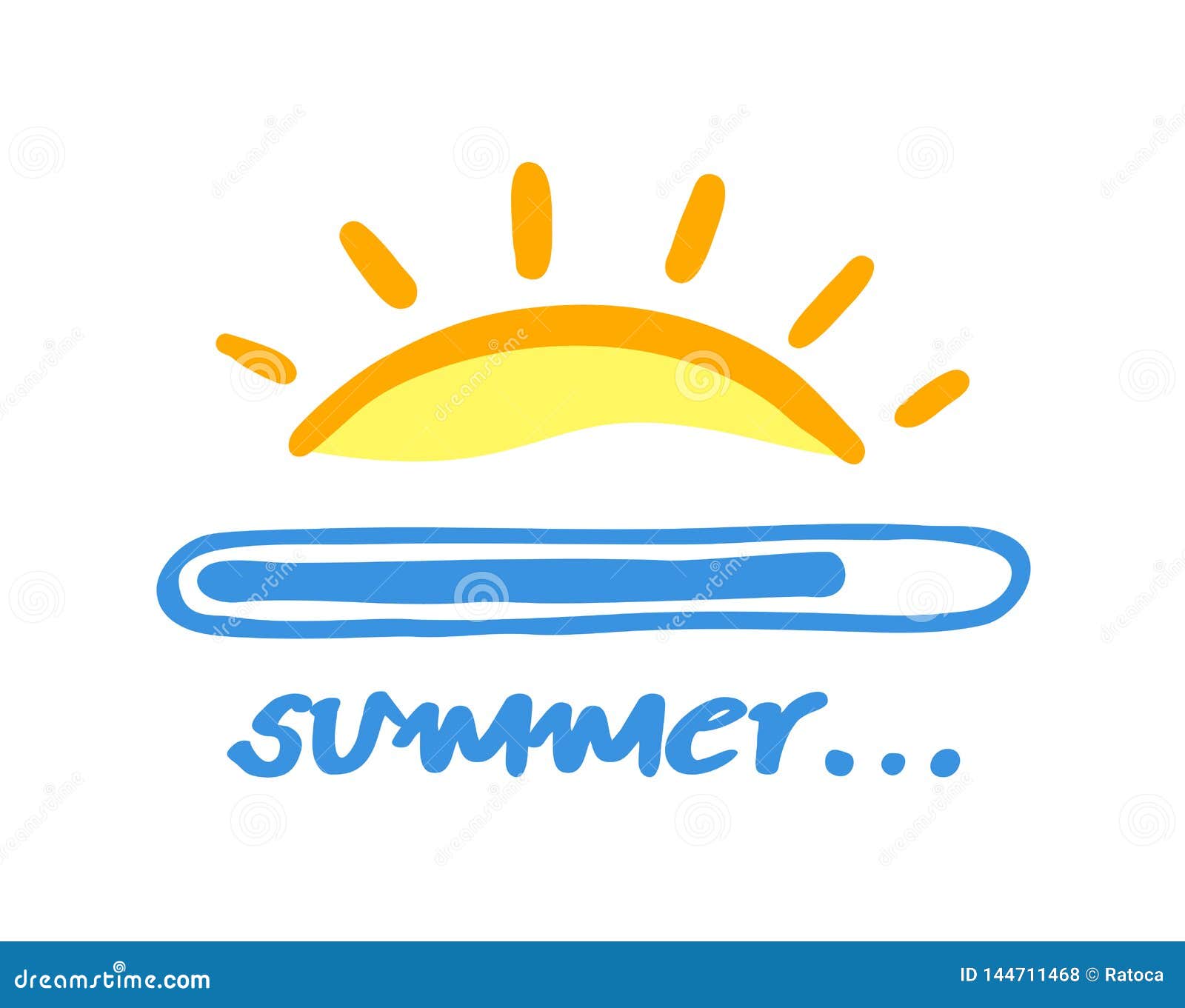 Summer holidays symbol stock vector. Illustration of concept - 144711468