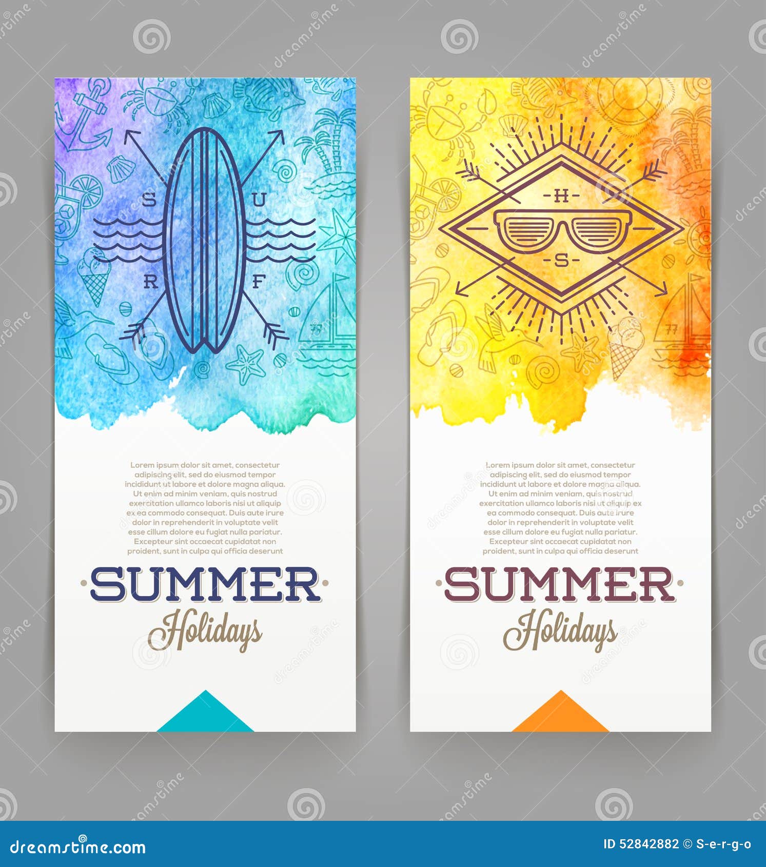 Travel Banners With Bus, Plane, Train And Ship Icons Cartoon Vector ...