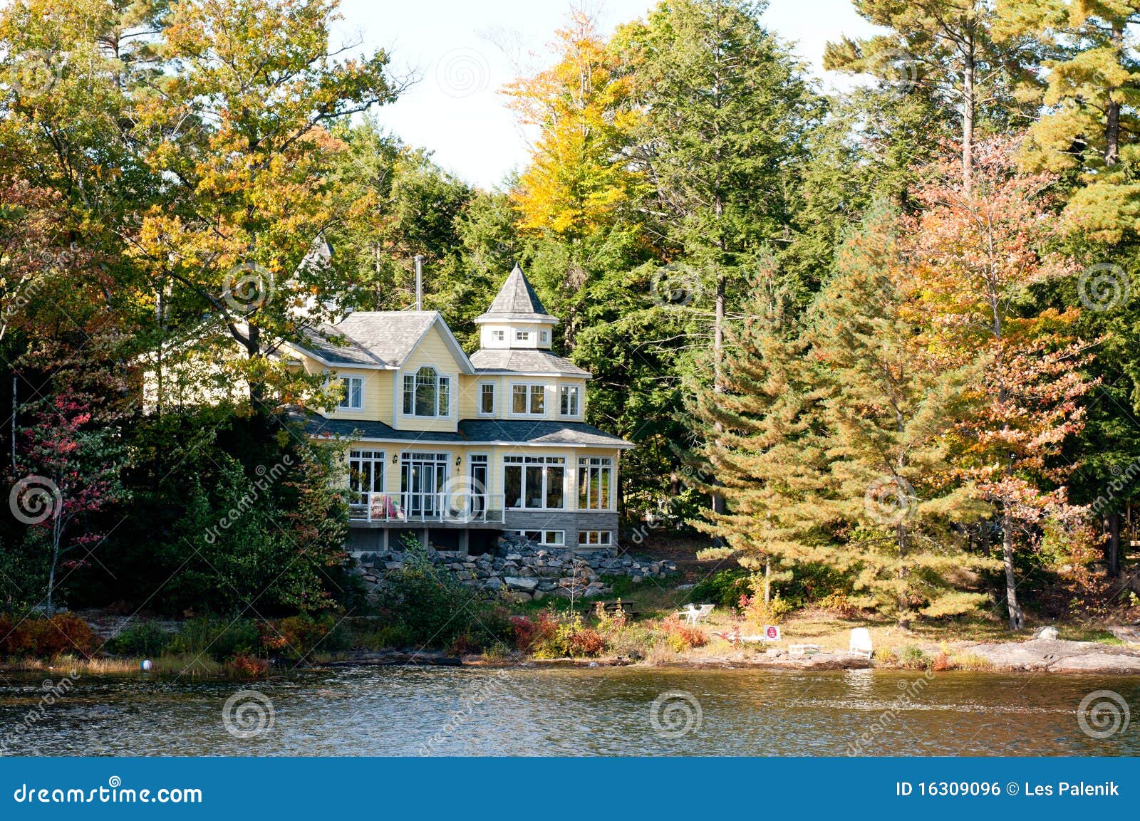 Summer home on a river stock photo. Image of water, home - 16309096