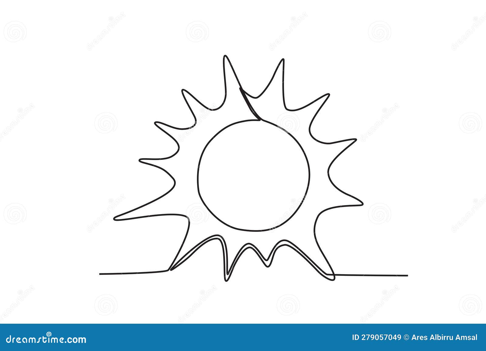 Summer hot sun stock vector. Illustration of graphic - 279057049
