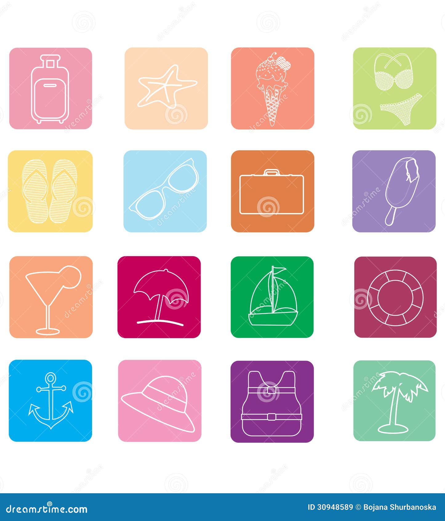 Summer icons stock illustration. Illustration of abstract - 30948589 Summer icons stock illustration. Illustration of abstract - 30948589