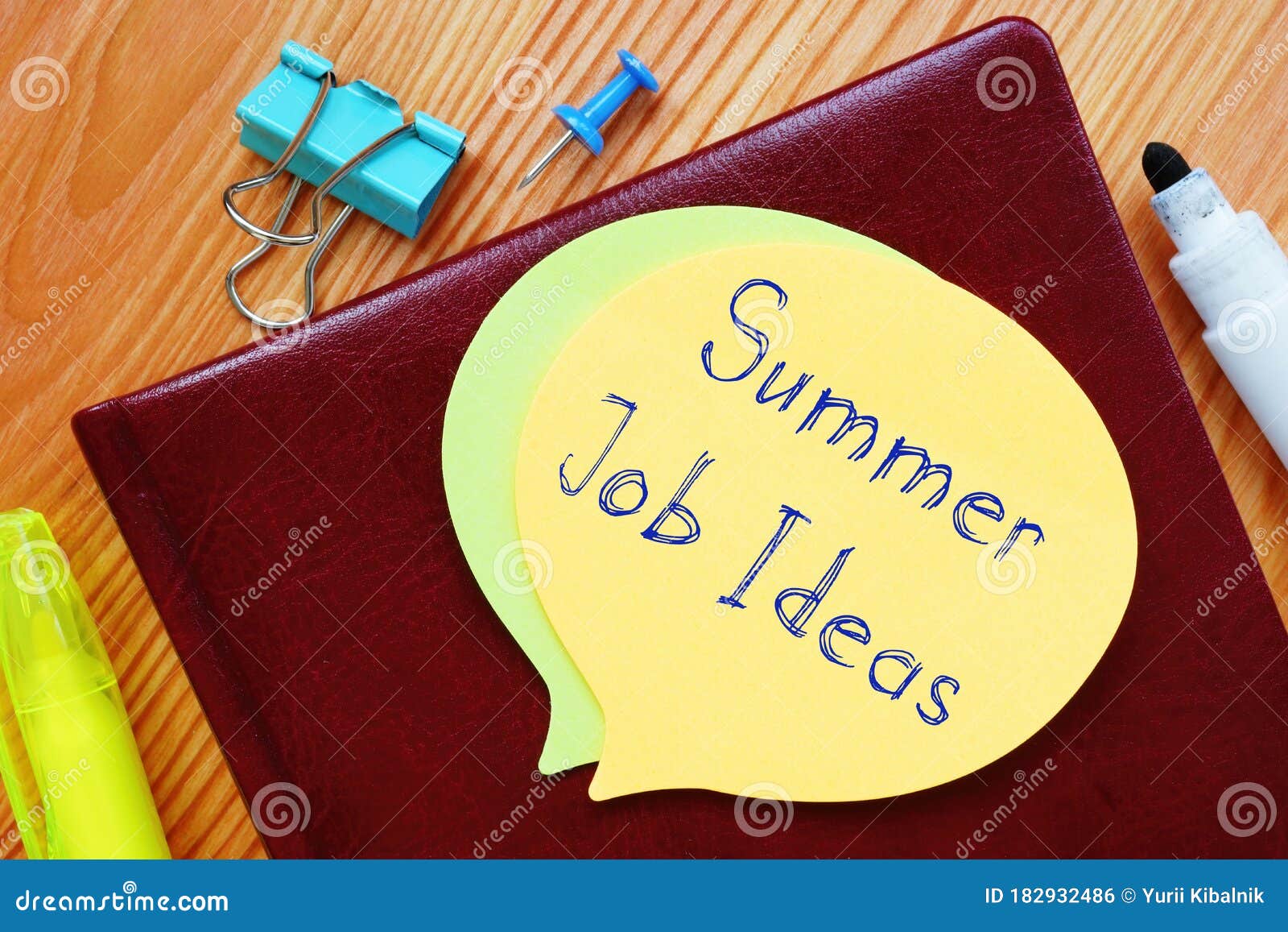 Summer Job Ideas Phrase on the Page Stock Photo - Image of aspiration ...